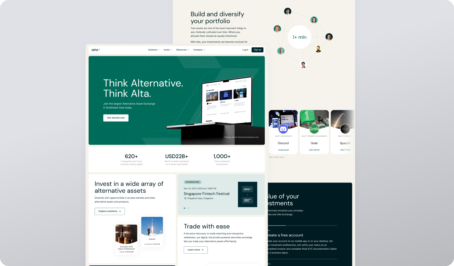 Alta Website Redesign and Webflow Development Case Study